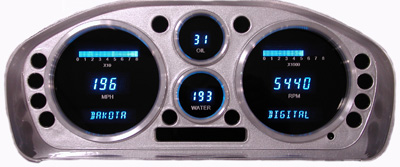 Sell DAKOTA DIGITAL DASH 6 GAUGE CLUSTER CUSTOM MOUNTED VFD SYSTEM VFD3 ...