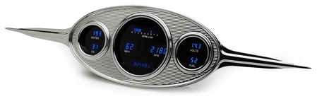 Find Dakota Digital Universal 3 Hole Retrotech Dash Gauge Cluster No ...